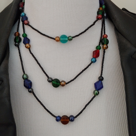 None | Jewelry | Multi Colored Beaded 28 Inch Necklace | Poshmark